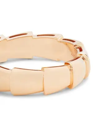 BVLGARI Serpenti Viper 18k Rose Gold Band Ring