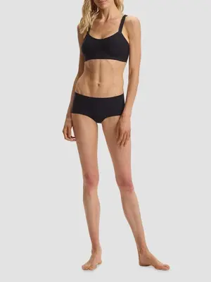 Commando Butter Soft-support Adjustable Bralette - Black