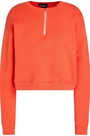 Monrow Cropped Fleece Sweatshirt