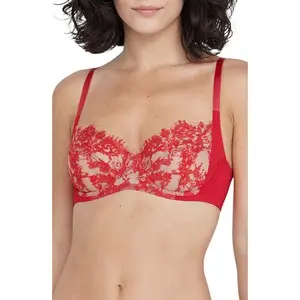 SKARLETT BLUE Entice Underwire Full Coverage Bra Sangria/ny