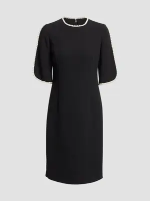 Rickie Freeman For Teri Jon Embellished Slit Sleeve Sheath Dress