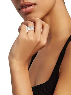 BVLGARI B. Zero1 18k & Diamond Three-band Ring