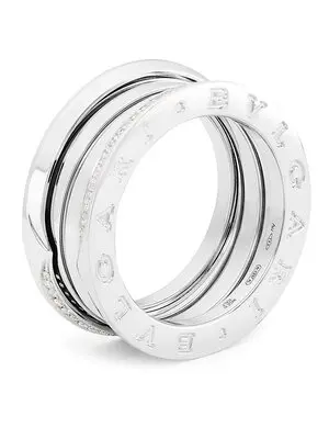 BVLGARI B. Zero1 18k & Diamond Three-band Ring