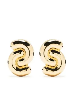UNCOMMON MATTERS Tropos Double-curve Earrings - Gold
