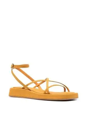 GIABORGHINI Rosie Strappy Flat Sandals - Yellow