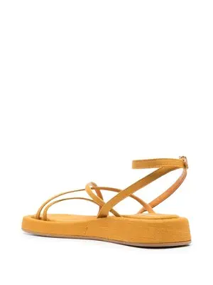 GIABORGHINI Rosie Strappy Flat Sandals - Yellow
