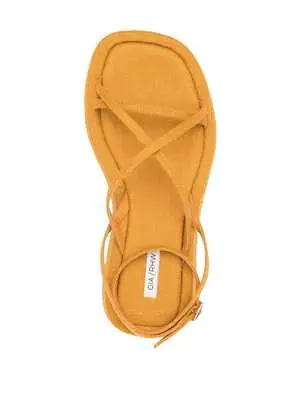 GIABORGHINI Rosie Strappy Flat Sandals - Yellow