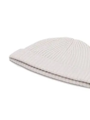 N.peal Cashmere Ribbed Beanie