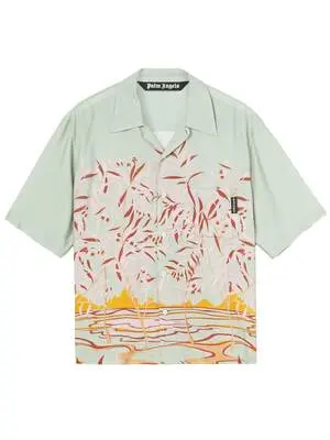 Palm Angels Spread Collar Shirts For Men
