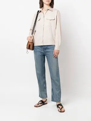 Aspesi Chest Flap Pocket Shirt - Neutrals