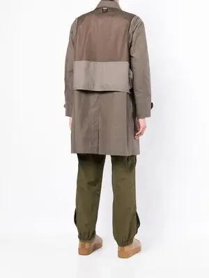 Undercover Check-pattern Patch-pocket Coat