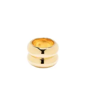 UNCOMMON MATTERS Breve Double-band Ring - Gold