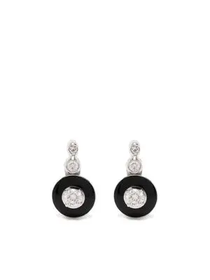 SELIM MOUZANNAR 18kt White Gold Mina Diamond Earrings - Silver