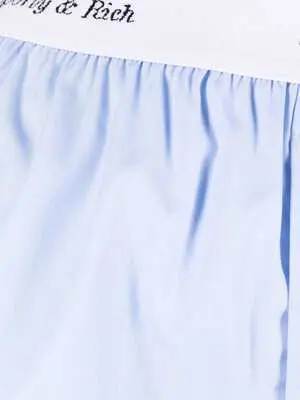 Sporty & Rich Logo Waistband Shorts
