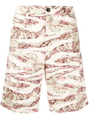 DIESEL® Camouflage Print Cotton Blend Shorts