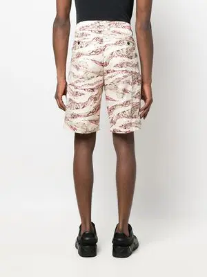 DIESEL® Camouflage Print Cotton Blend Shorts