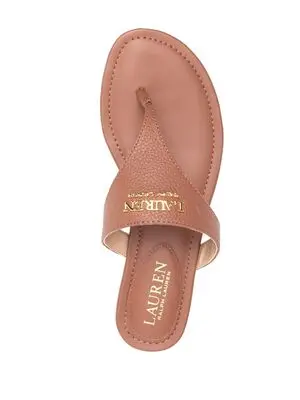 Ralph Lauren Logo-print Leather Sandals
