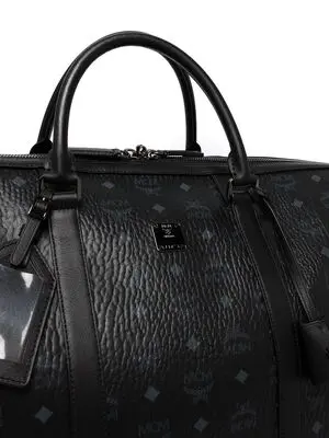 Mcm Extra-large Ottomar Monogram Holdall - Black