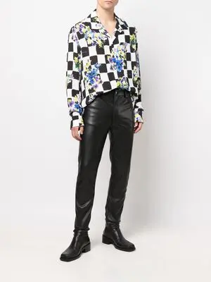 Eckhaus Latta Coated Slim-cut Trousers