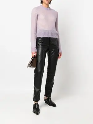 Eckhaus Latta Coated Slim-cut Trousers