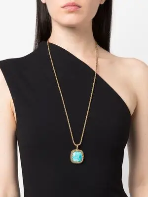 AURÉLIE BIDERMANN Miki Turquoise Long Necklace
