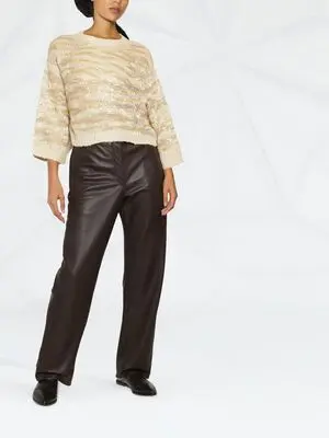 Brunello Cucinelli Sequin-embellished Jumper - Neutrals
