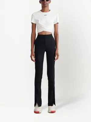 Off-White High-waisted Tailored Trousers - Black