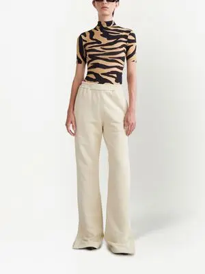 Off-White Zebra-print Second Skin Top