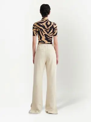 Off-White Zebra-print Second Skin Top