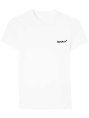 Off-white Straight Hem T-shirts For Women