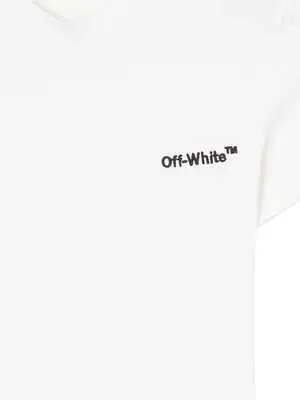 Off-White Helvetica Logo-print T-shirt - White