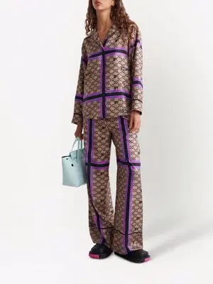 Off-White Arrows-motif Pajama-style Shirt - Brown