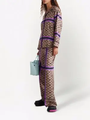 Off-White Arrows-motif Pajama-style Shirt - Brown