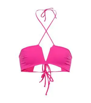 NENSI DOJAKA Halterneck Bikini Top - Pink