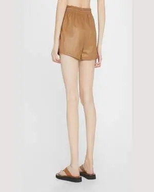 Zeynep Arçay Leather Jogger Shorts