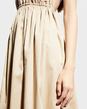 Zeynep Arçay Helen Halter Midi Dress - Camel