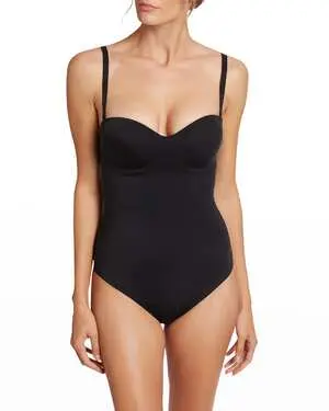 Wolford Mat De Luxe Thong Bodysuit - Black