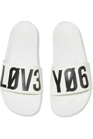 Red Valentino Printed Rubber Slides