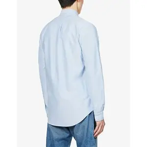 Polo Ralph Lauren Long-sleeved Button-down Custom-fit Cotton Oxford Shirt - Blue