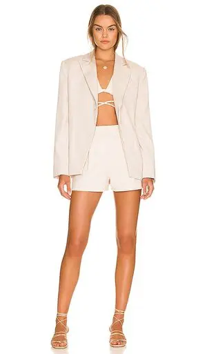 Susana Monaco Tailored Short - Blanched Almond