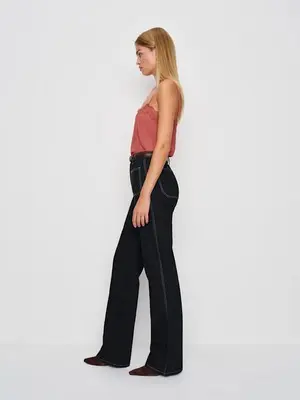 REFORMATION Alyssa Stretch High Rise Wide Leg Long Jeans