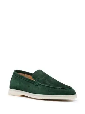 SCAROSSO Ludovica Suede Loafers - Green