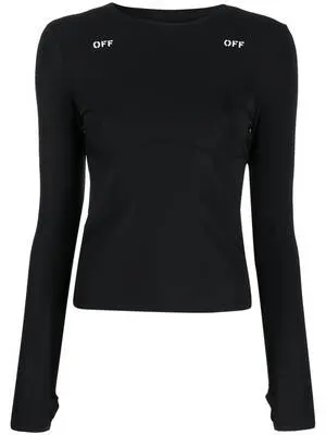 Off-White Logo-print Long-sleeve Top