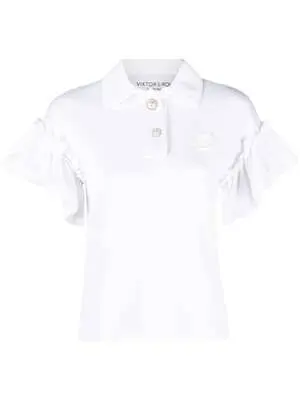 Viktor & Rolf Ruffle-sleeve Polo Shirt