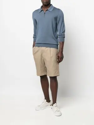 Brioni Wool Polo Collar Jumper