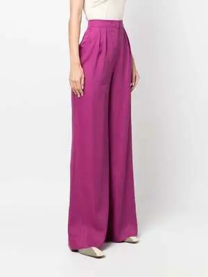 Alberta Ferretti High-waist Wide-leg Trousers