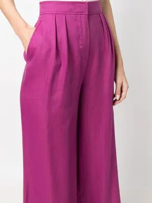 Alberta Ferretti High-waist Wide-leg Trousers