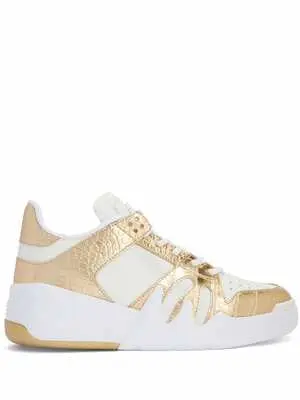 Giuseppe Zanotti Gold Tone Sneakers For Women
