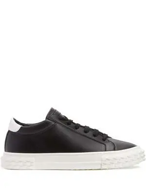GIUSEPPE ZANOTTI Two-tone Lace-up Sneakers - Black