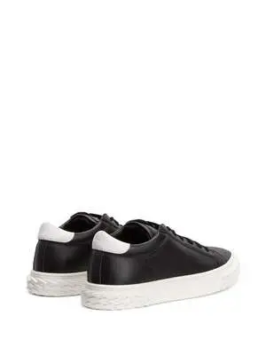 GIUSEPPE ZANOTTI Two-tone Lace-up Sneakers - Black